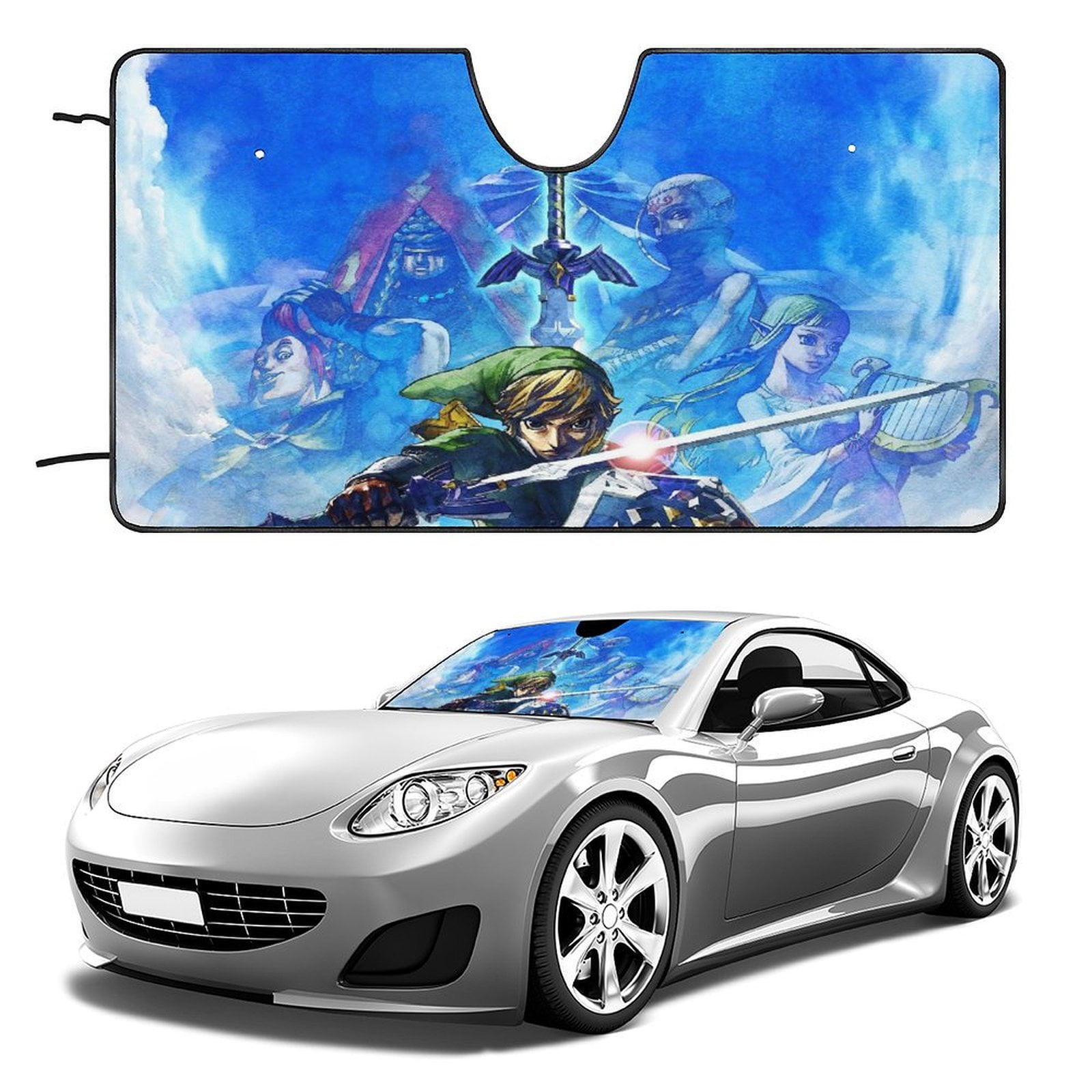 The Legend of Zelda Car Windshield Sun Shade, Foldable Sun Shade for ...