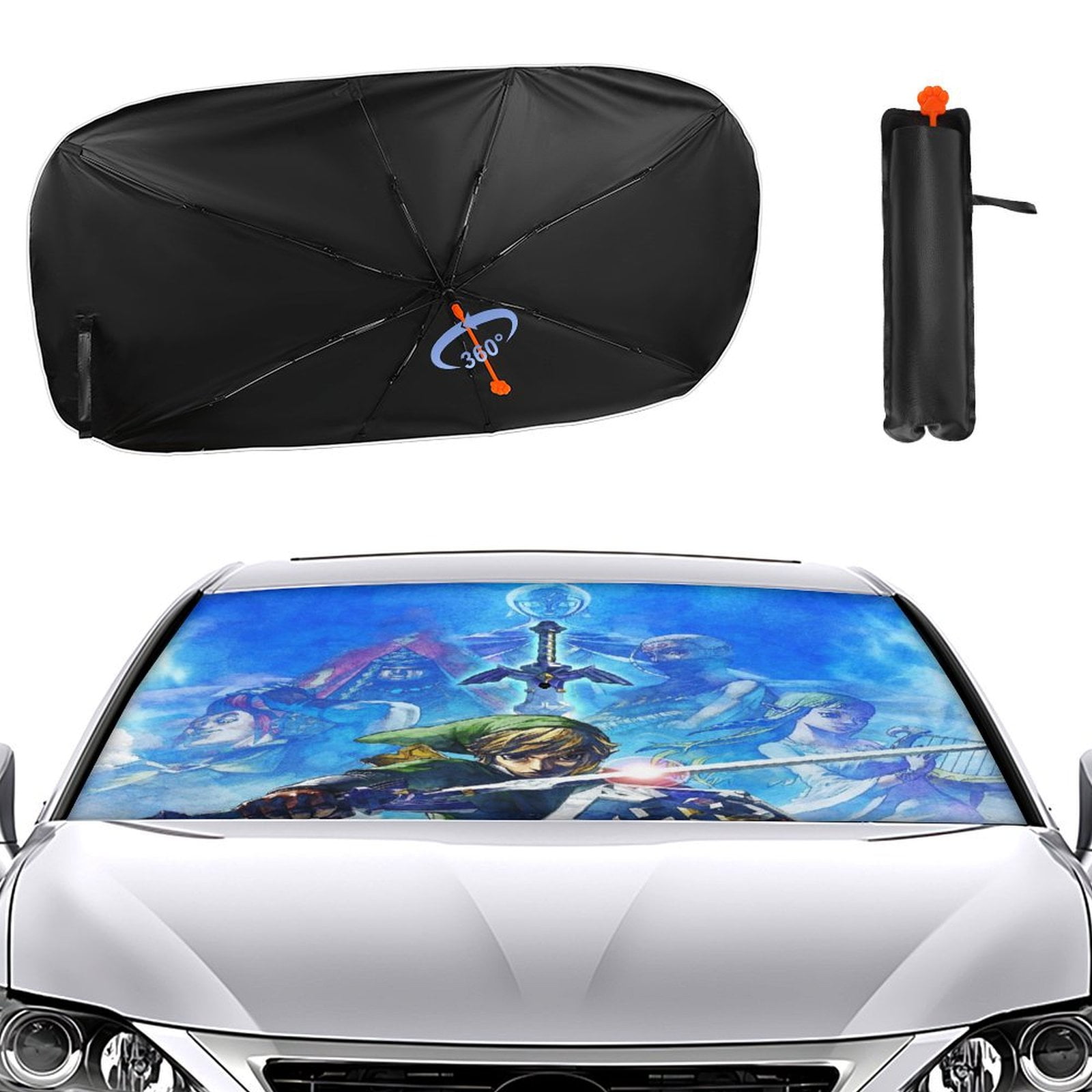 The Legend of Zelda Car Windshield Sun Shade Umbrella, UV Protection ...