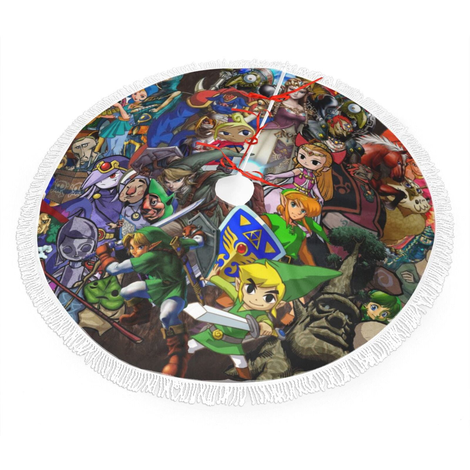 The Legend of Zelda Christmas Tree Skirt, Winter Xmas Tree Skirts Mat ...