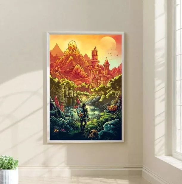 The Legend Of Zelda Game Poster Print Wall Art For Living Room Bedroom ...