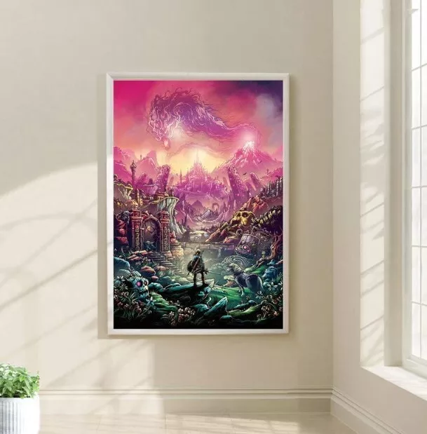 The Legend Of Zelda Game Poster Print Wall Art For Living Room Bedroom ...