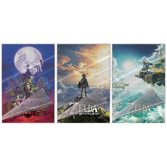 The Legend Of Zelda - Gaming Poster Set (Breath Of The Wild, Tears Of ...