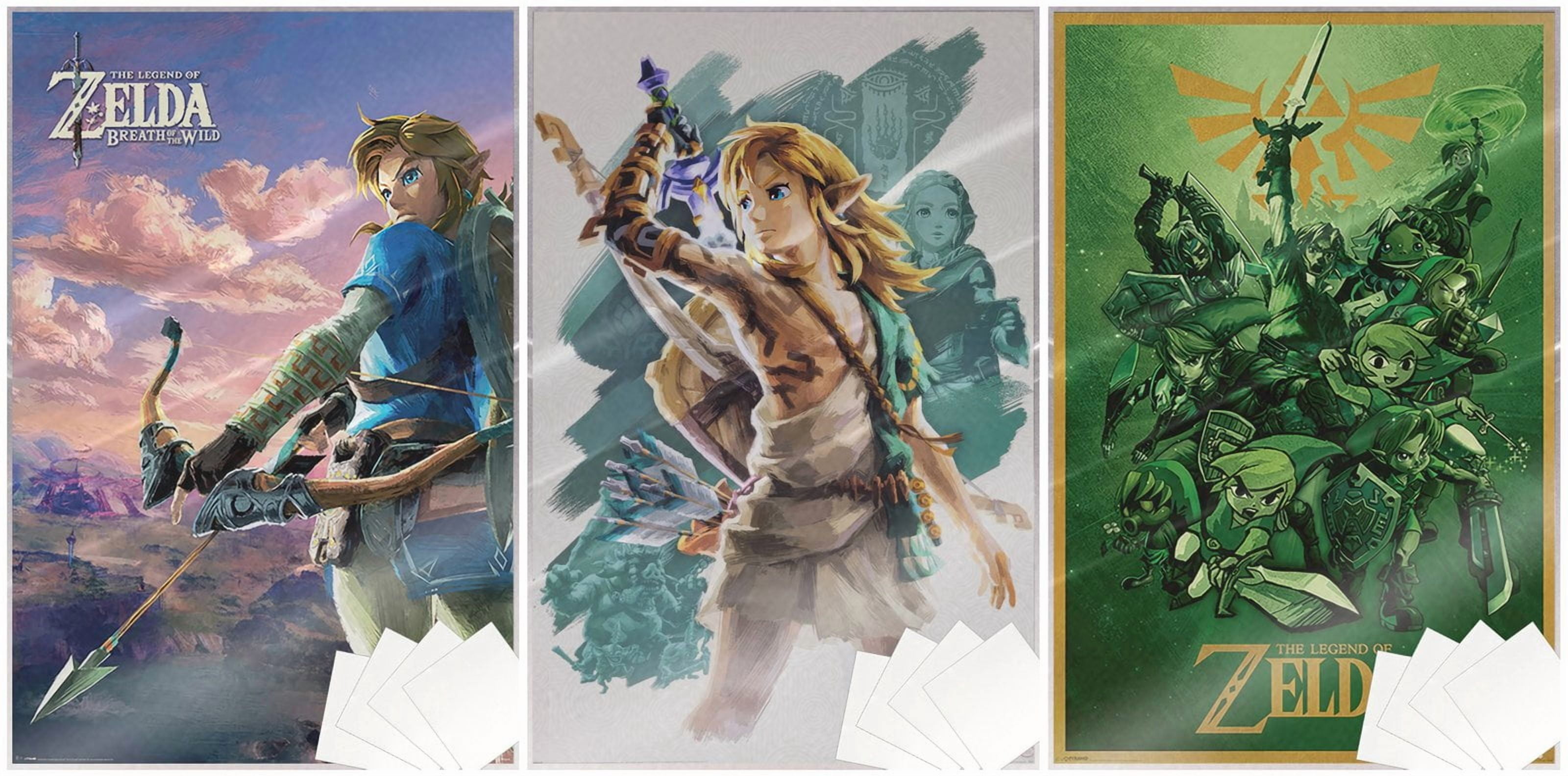 The Legend Of Zelda - Gaming Poster Set (The Best Of Link: Breath Of ...