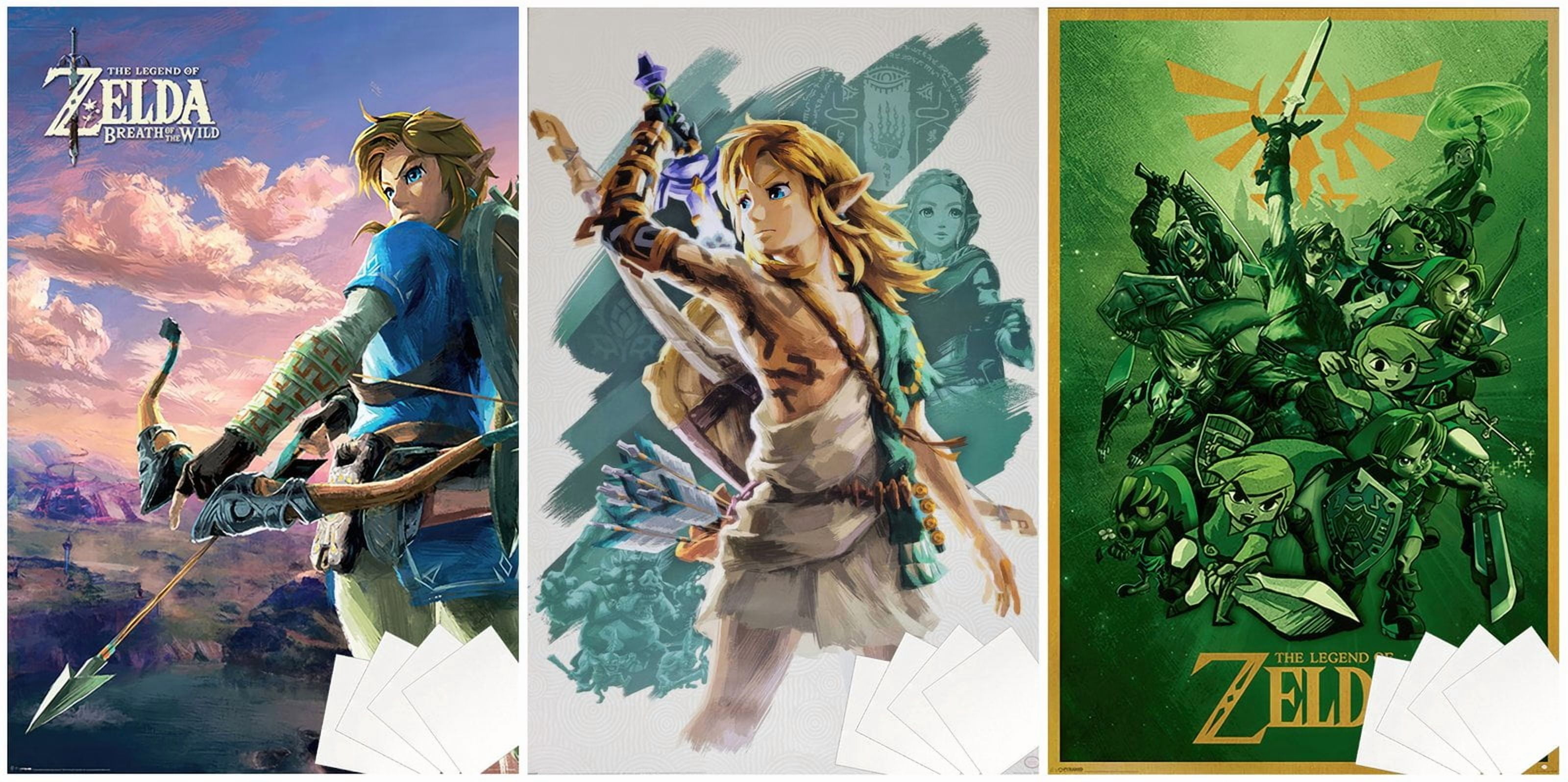 The Legend Of Zelda - Gaming Poster Set (The Best Of Link: Breath Of ...