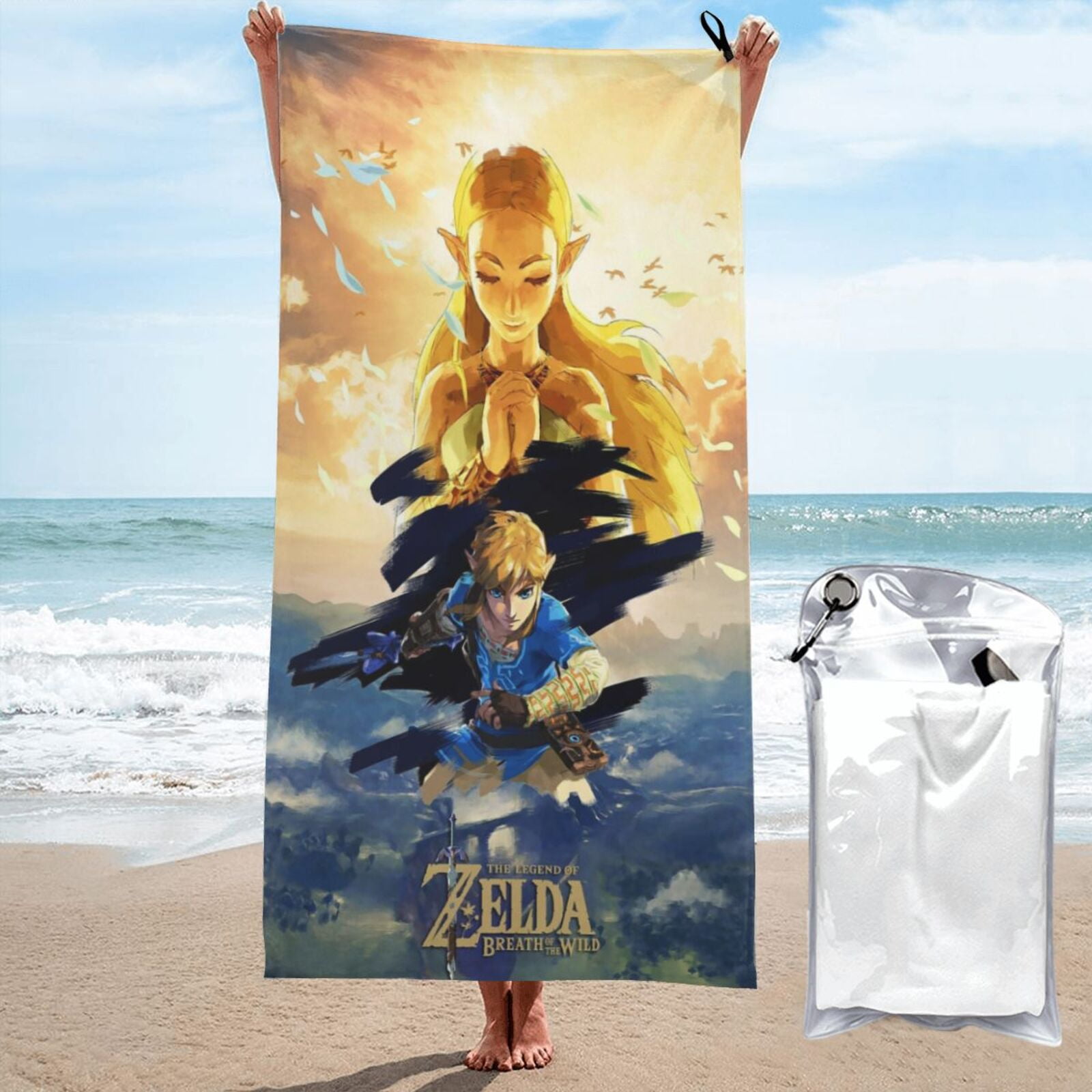 The Legend Of Zelda Microfiber Beach Towel Oversized Lightweight Quick ...