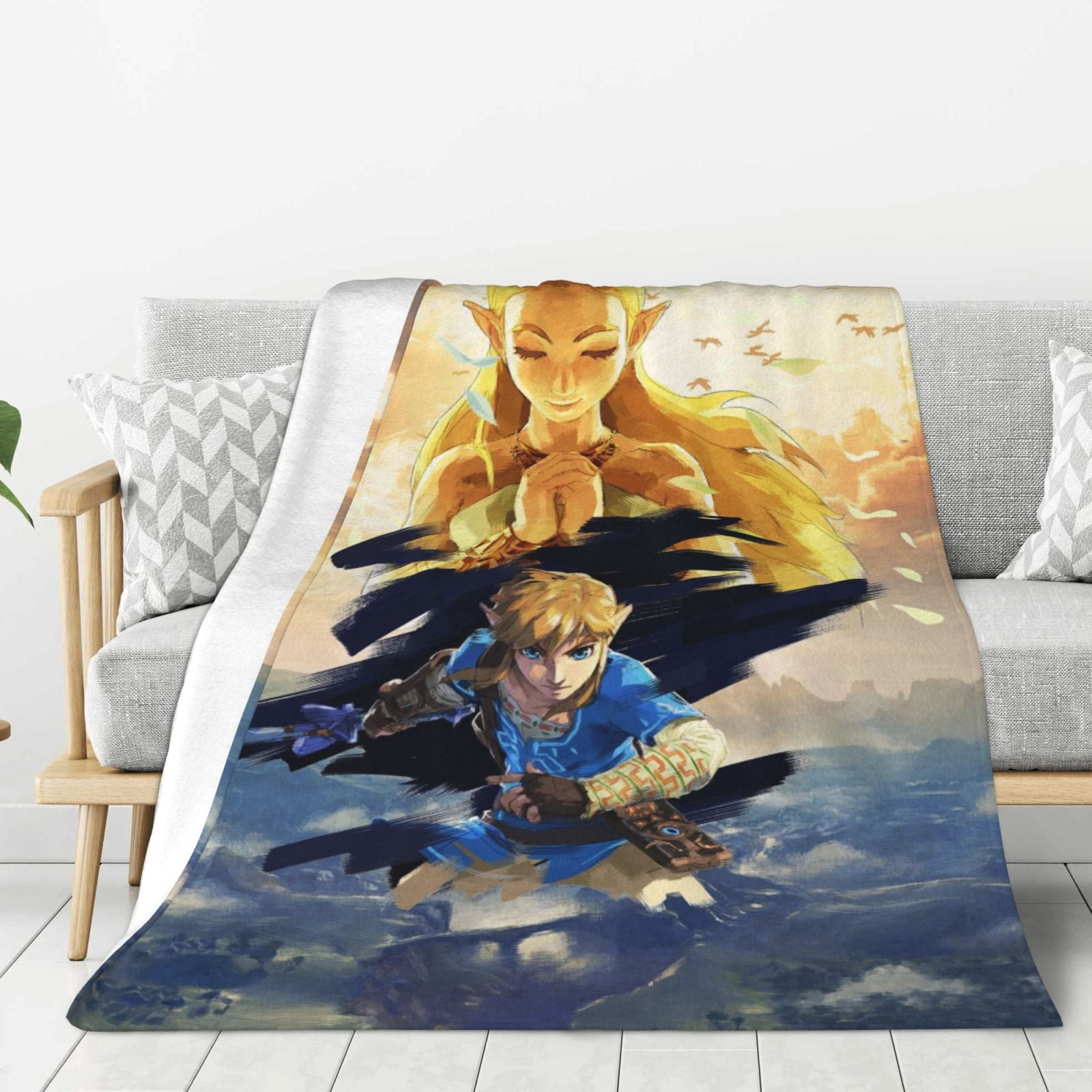 The Legend Of Zelda Poster Flannel Blanket Cozy Ultra-Soft Micro Throw ...