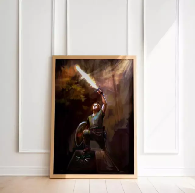The Legend Of Zelda Poster, Hyrule Great Plateau Wall Art NO FRAMED ...