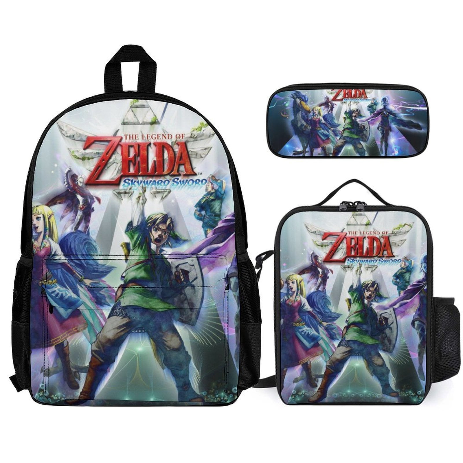 The Legend of Zelda Skyward Sword Schoolbag 3-Pieces Set With Pencil ...