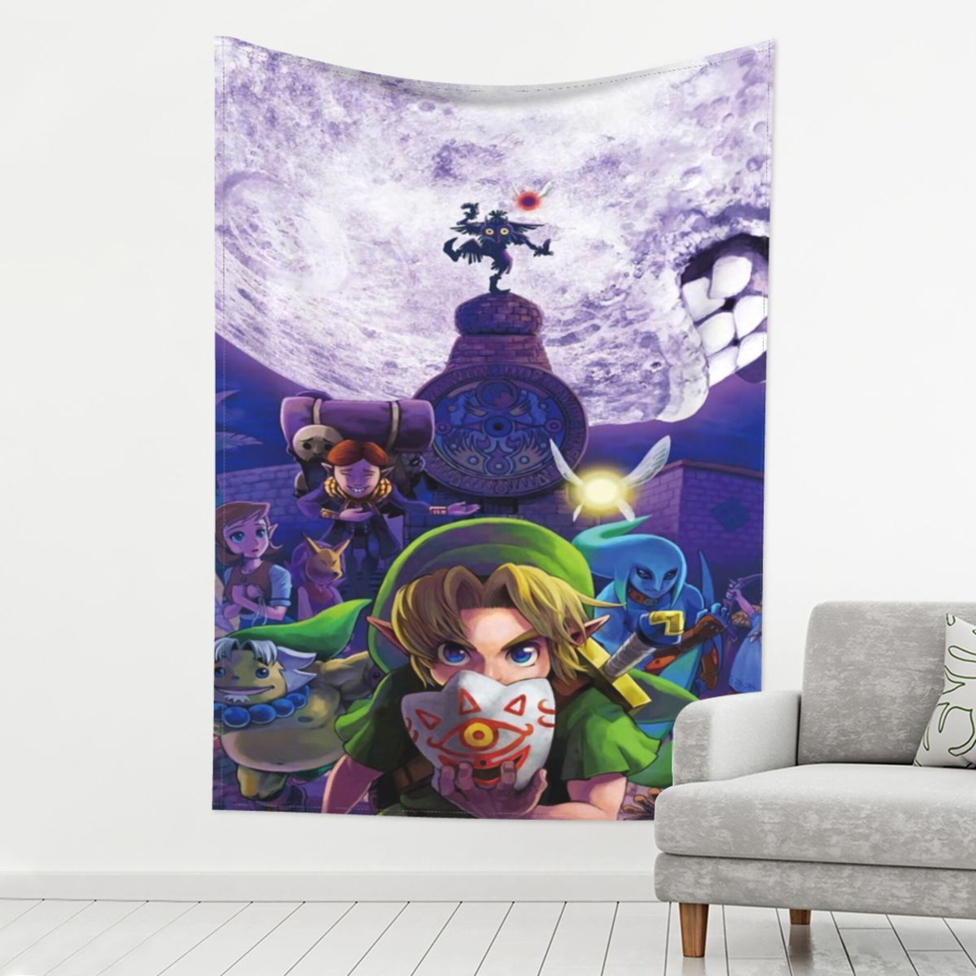 The Legend of Zelda Tapestry Cartoon Print Wall Art Hanging Tapestry ...