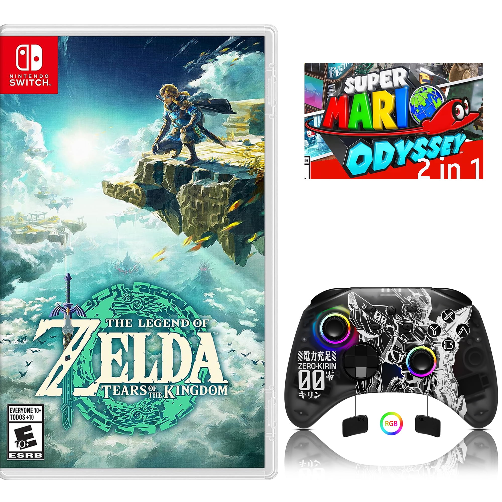 The Legend of Zelda: Tears of the Kingdom Game Disc and Upgraded Switch ...