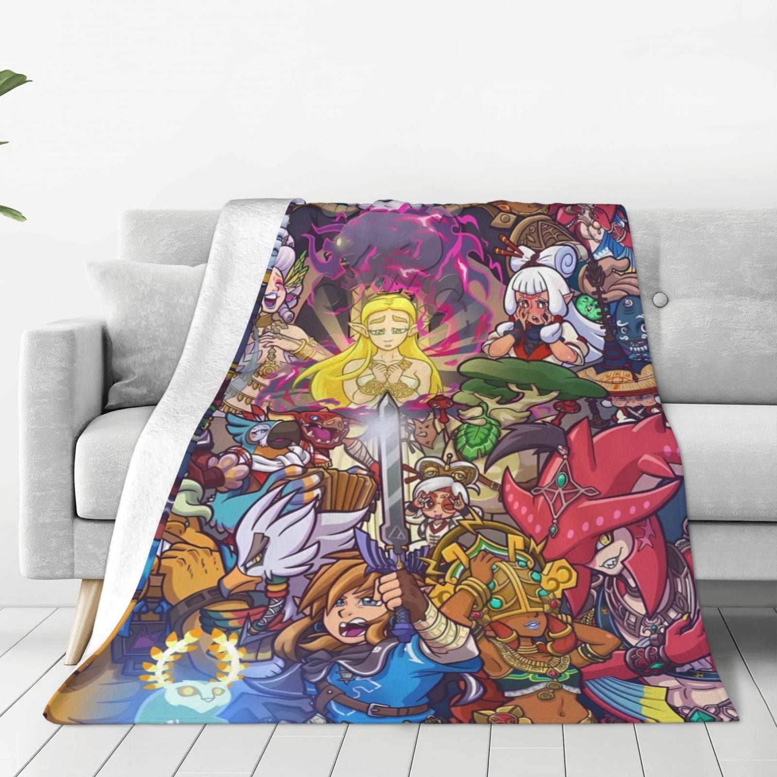 The Legend Of Zelda Throw Blanket Couch Bed Sofa Soft Lightweight Warm ...