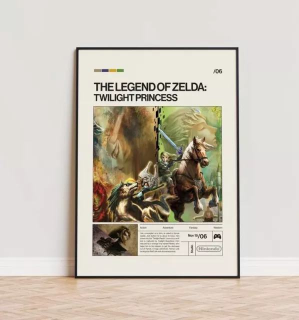 The Legend Of Zelda Twilight Princess Poster, Video Game Poster ...