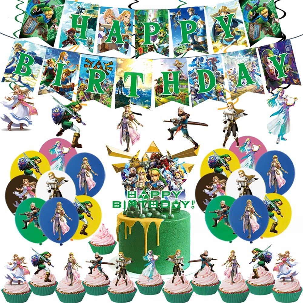Legend of Zelda Birthday Party Supplies,Cartoons Theme Party Decoration ...