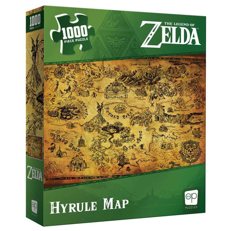 The Legend of Zelda™ Hyrule Map 1000-Piece Puzzle, by opoly - Walmart.com