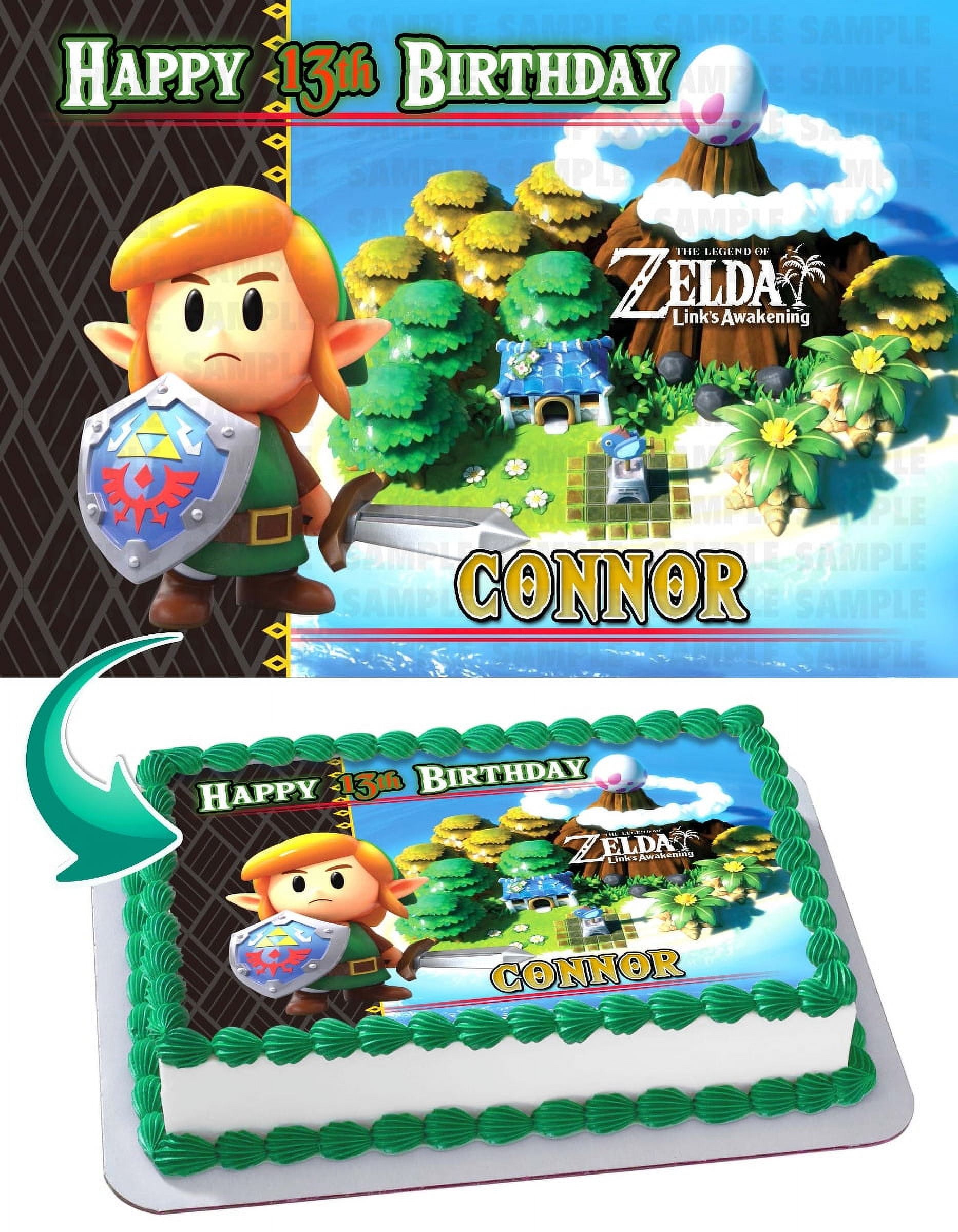 Legend of Zelda Links Awakening Edible Cake Image Topper Personalized ...