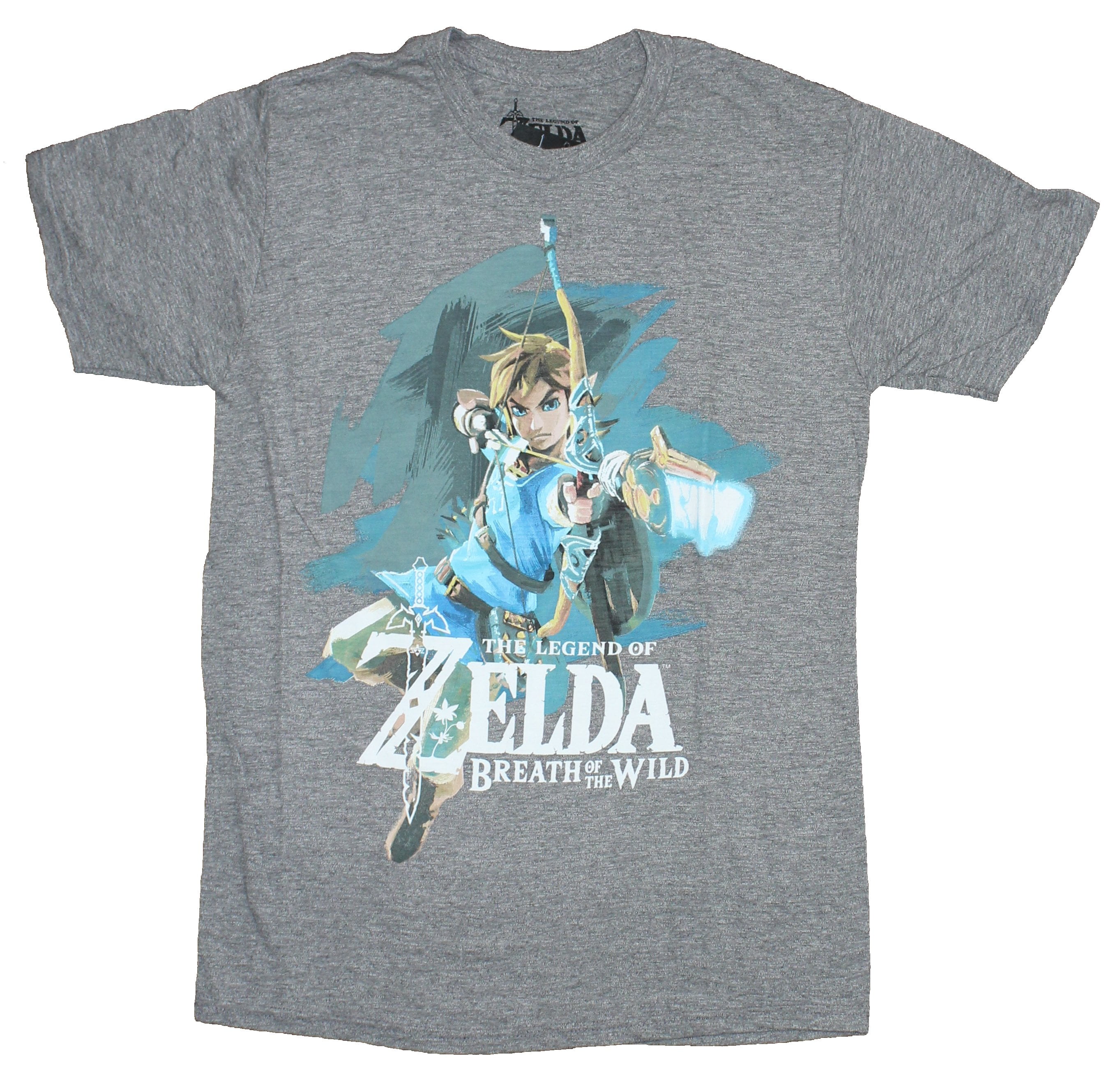 Legend of Zelda Mens T-Shirt - Breath of the Wild Archer Link (Medium ...