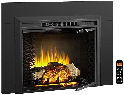 LegendFlame Damon 30 Inches Electric Fireplace Insert with Trim Kit ...