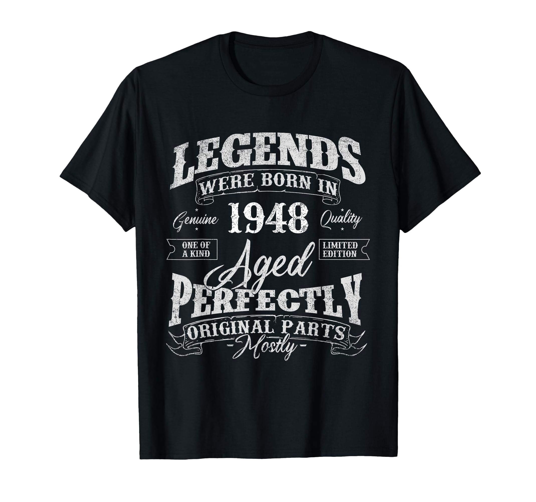 Legendary 1948 Birth Year T-Shirt - Celebrate Originality and Milestone ...