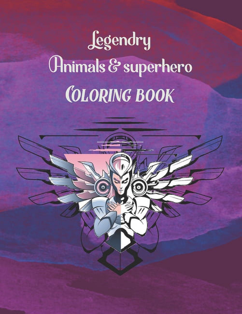 Legendary Animals and Superhero Coloring Book: Make Superheroes and ...