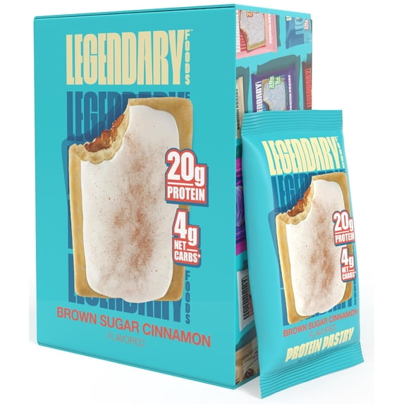 Legendary Foods Brown Sugar Cinnamon Protein Pastry, Low Carb Snack, 8 ...