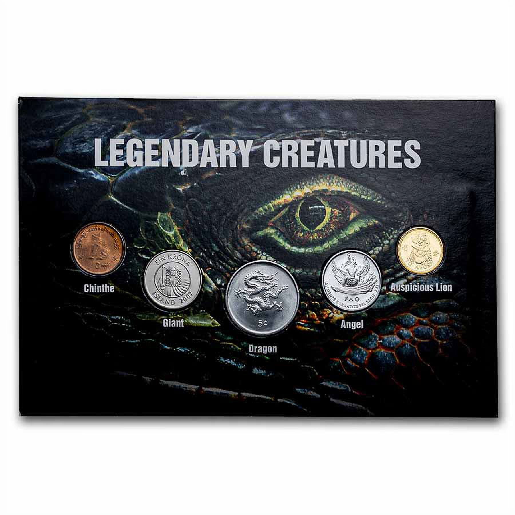 Legendary Creature Coins from Around the World 5-Coin Set BU - Walmart.com