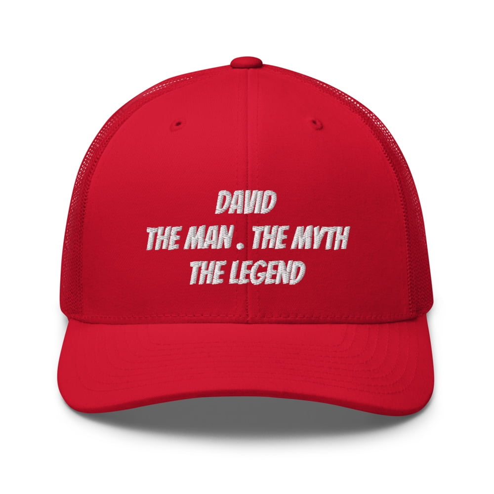 Legendary David Trucker Cap, David-The Man The Myth The Legend ...