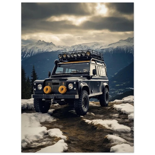 Legendary Defender On Mountain Road With Snow Wall Art Home Decor ...