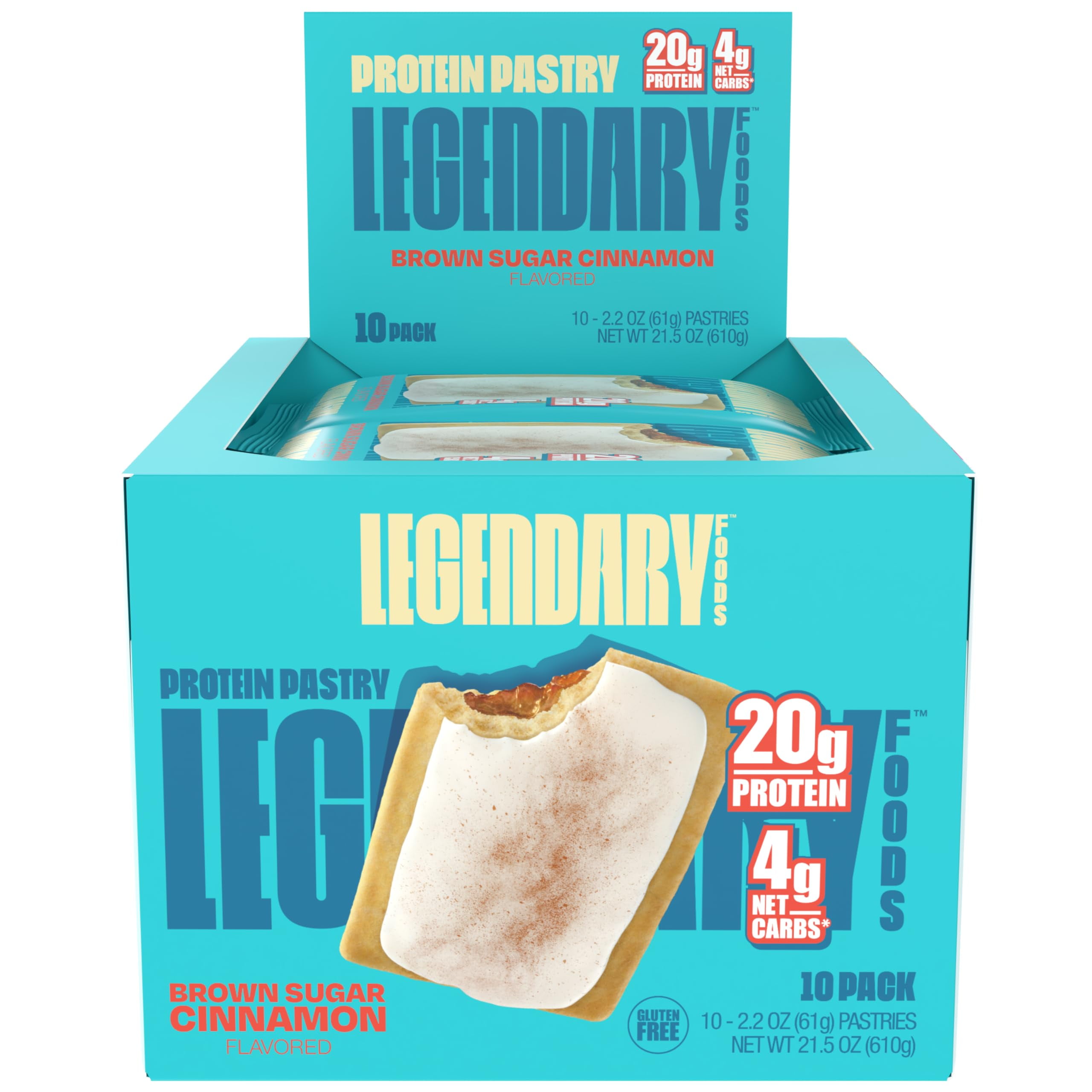 Legendary Foods 20g Protein Pastry - Low Carb Meal Replacement Bar ...