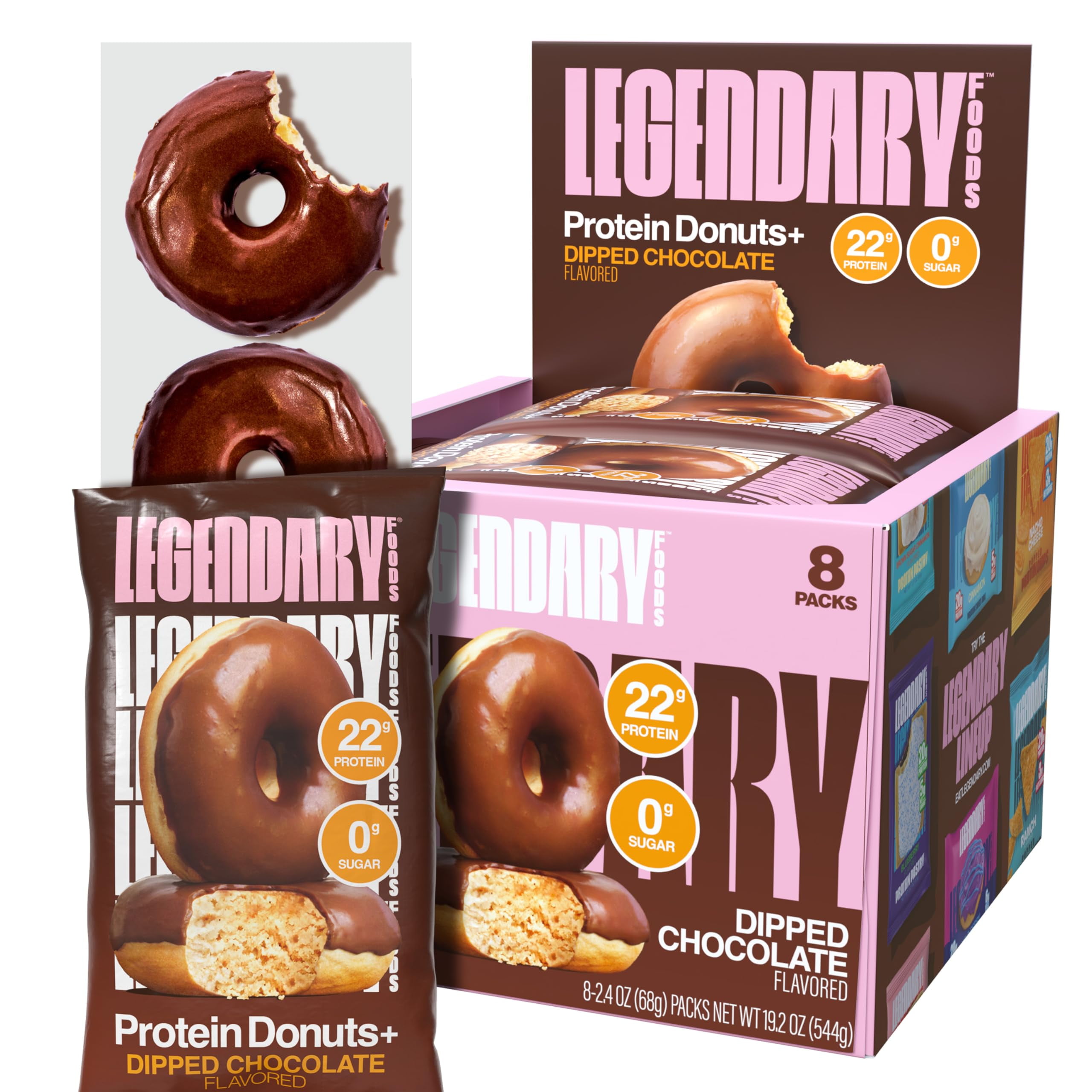 Legendary Foods 22gr Protein BCF26 - Dipped Chocolate per Pack), High ...