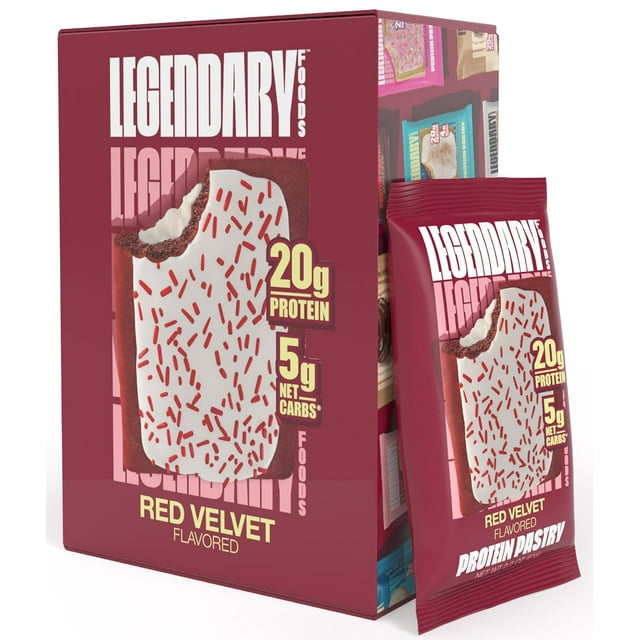 Legendary Foods Low Carb Keto Healthy Snacks, Red Velvet Protein Pastry ...