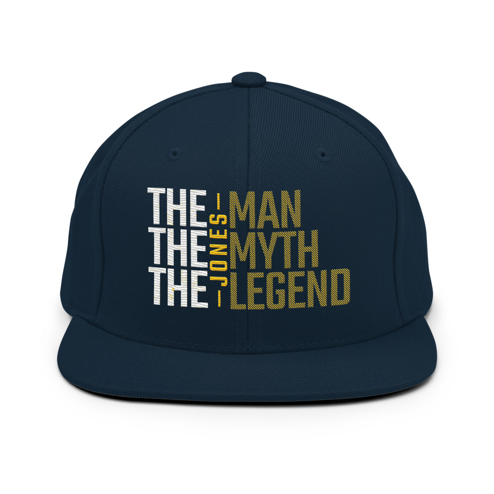 Legendary Jones Snapback Hat, Jones-The Man The Myth The Legend ...