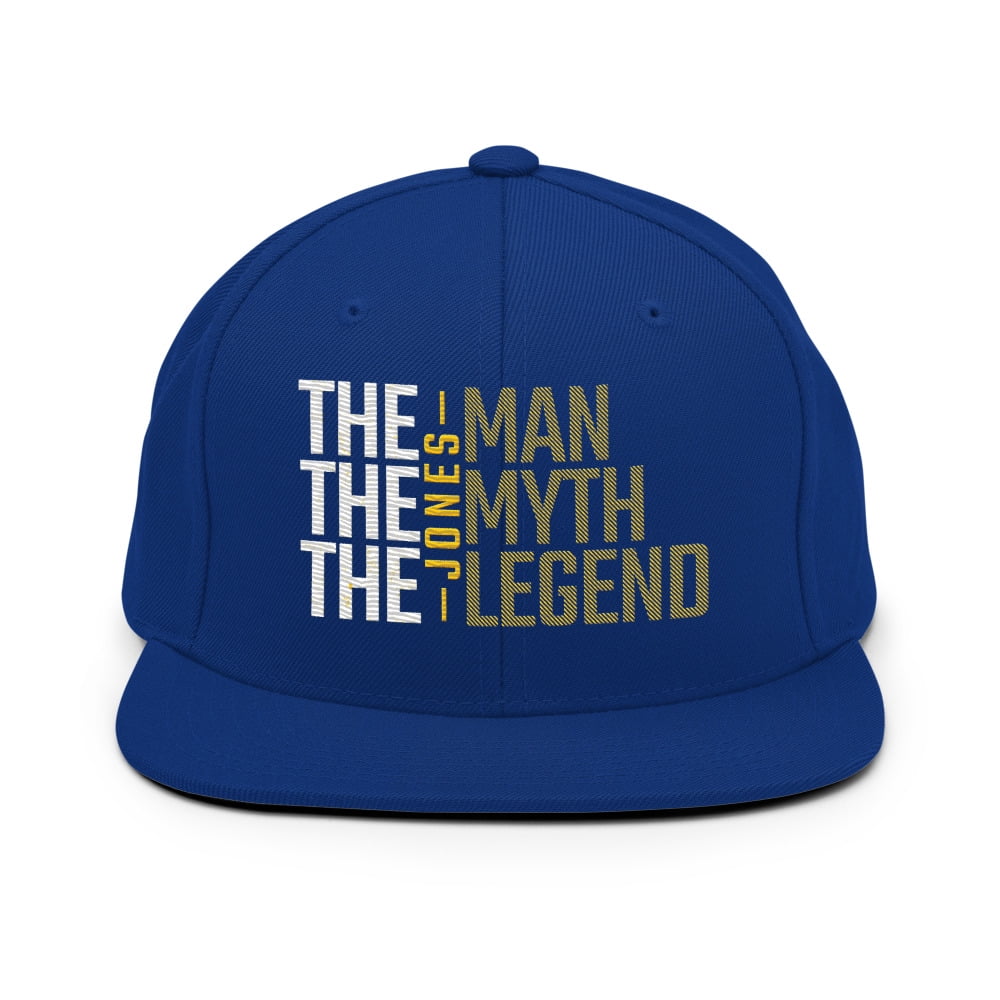 Legendary Jones Snapback Hat, Jones-The Man The Myth The Legend ...