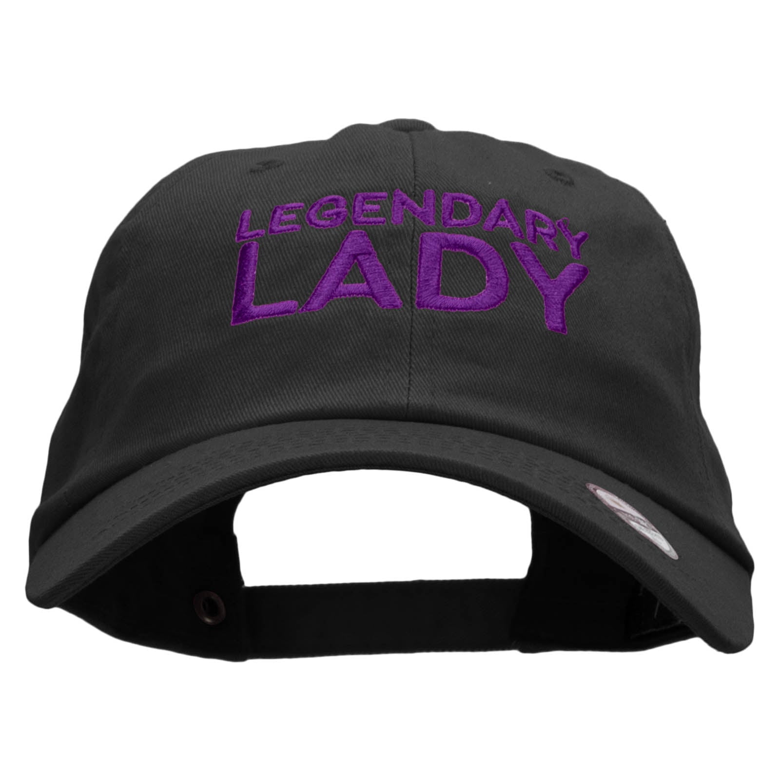 Legendary Lady Embroidered Washed Cap - Black OSFM - Walmart.com
