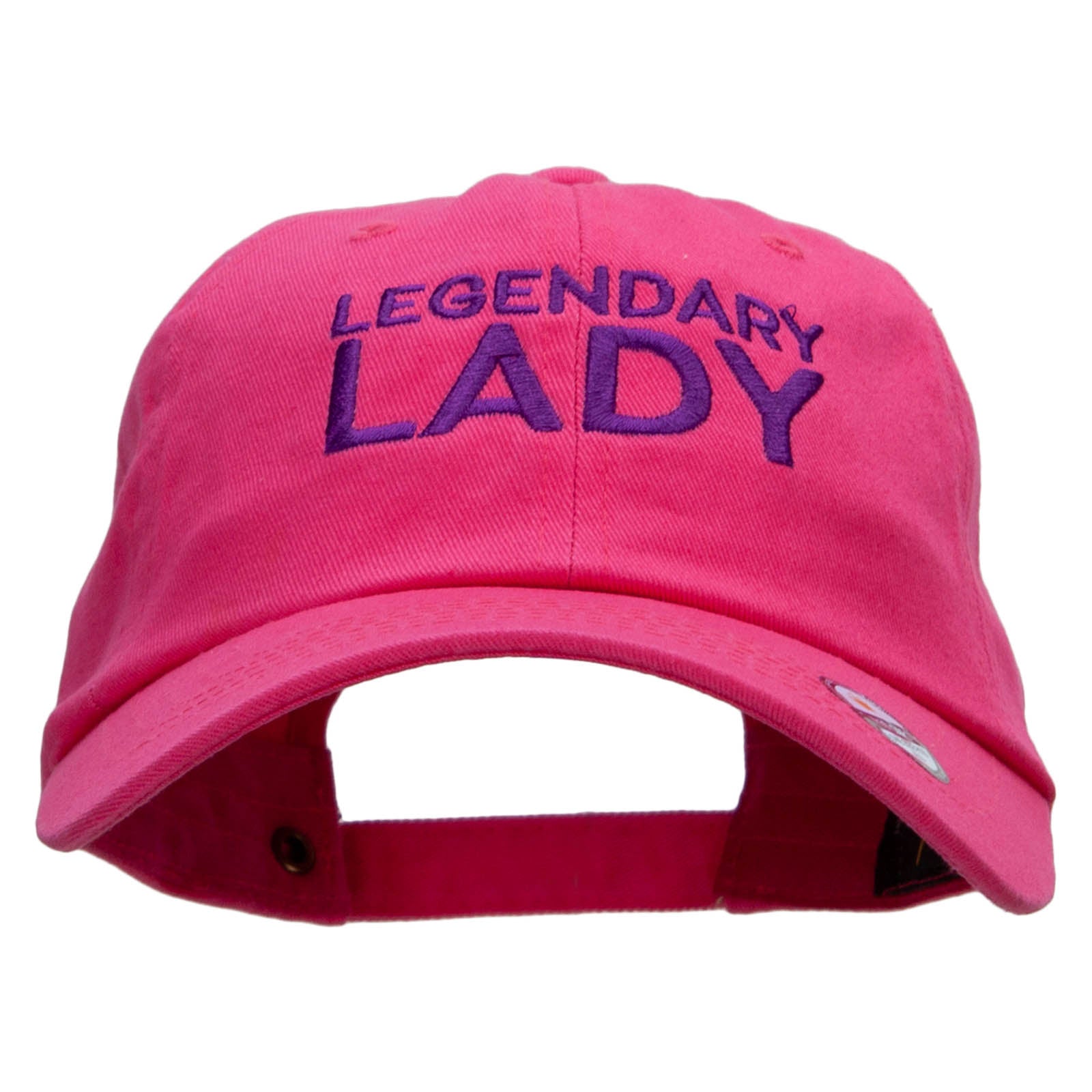 Legendary Lady Embroidered Washed Cap - Hot Pink OSFM - Walmart.com