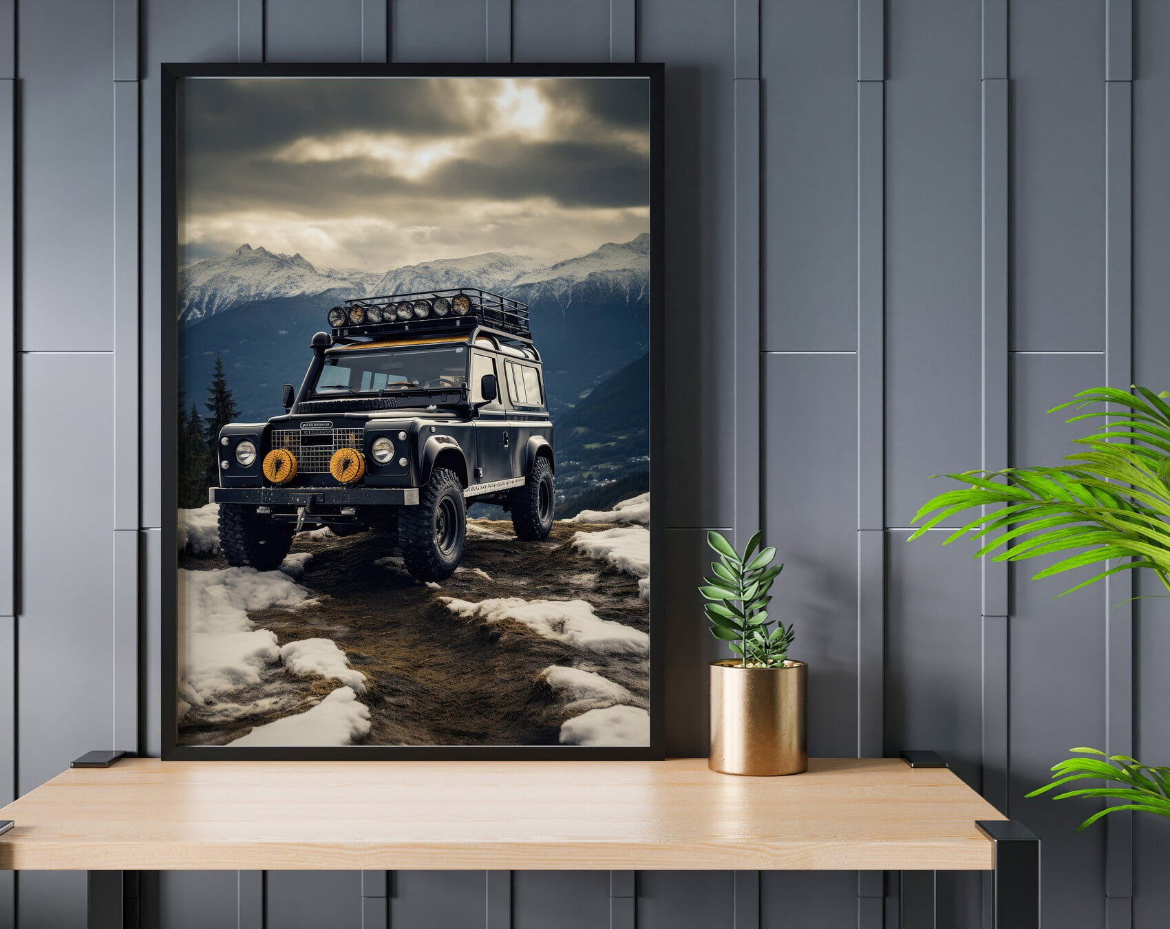 Legendary Land Rover Defender Car Poster Rugged 4x4 Wall Art Land Rover ...