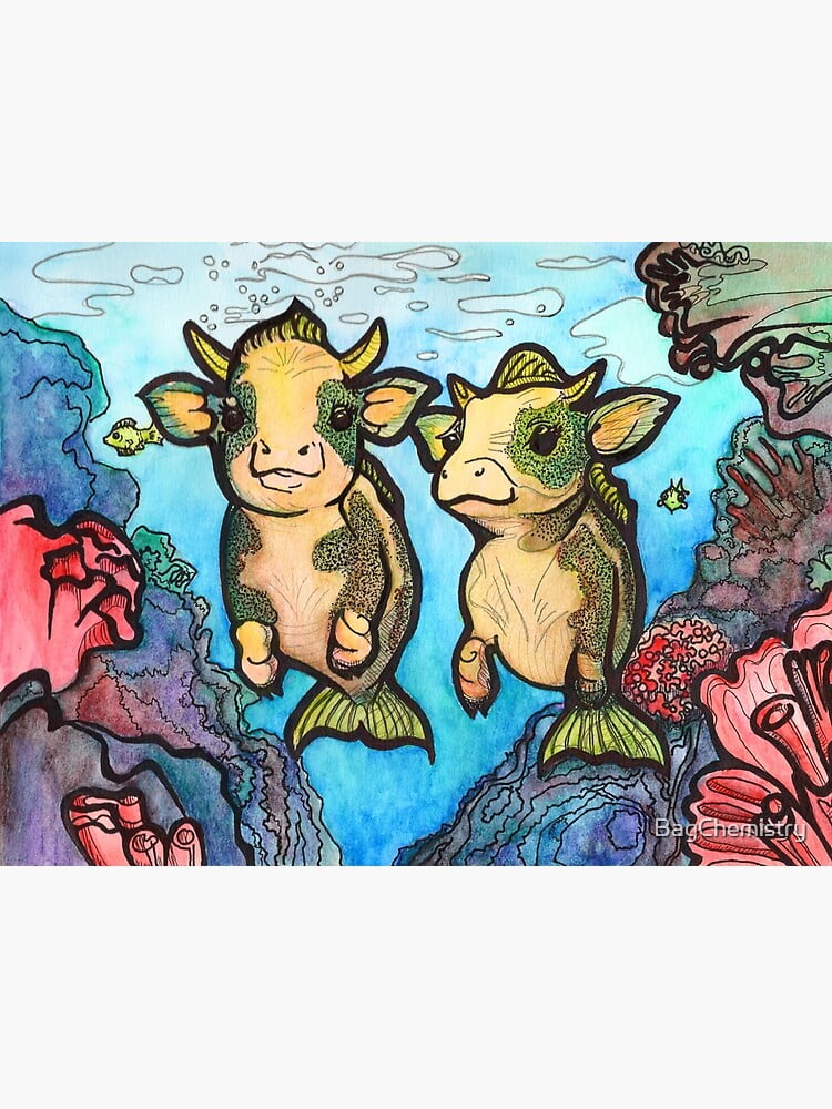 Legendary MerCattle - Fantasy Sea Cow Hybrid Cryptid Chimera Fashion ...