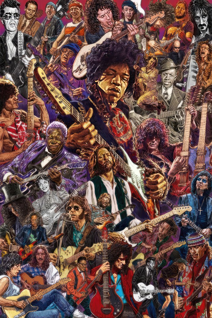 Legendary Music Artist - Pop-Art Music Poster (The Greats - Eric ...
