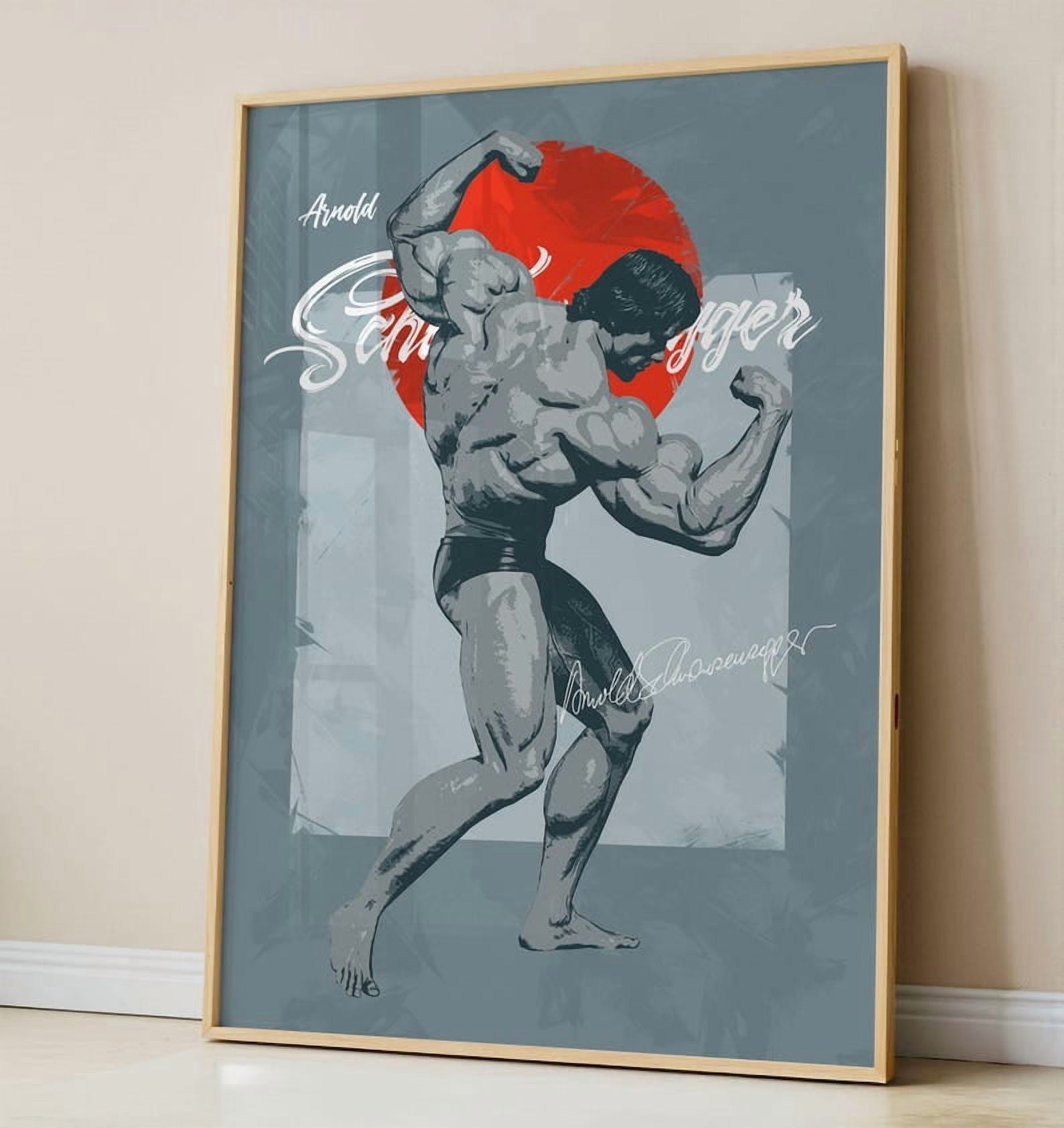 Legendary Physique Power Pose Arnold Schwarzenegger Art Print Old ...