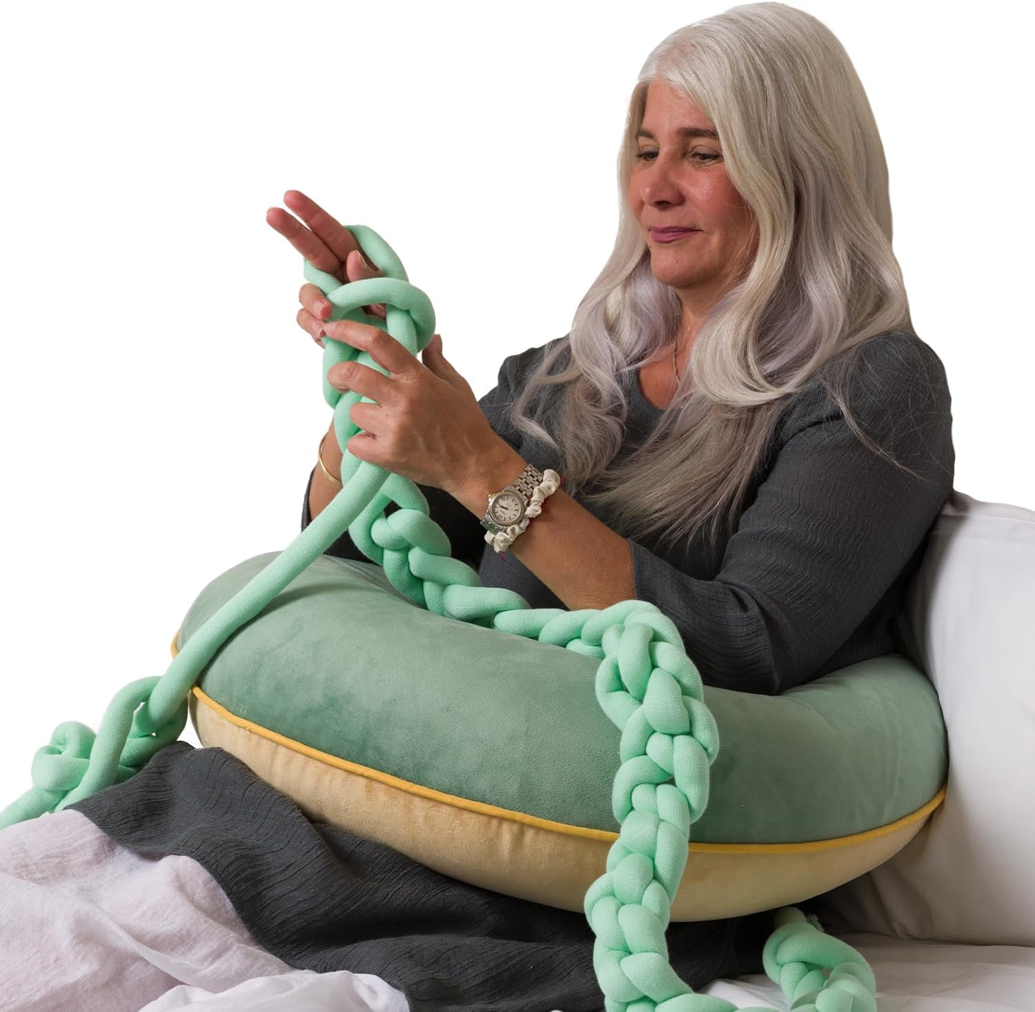 Legendary Pillow Reading, Gaming, & Crochet Support Pillow Ergonomic ...