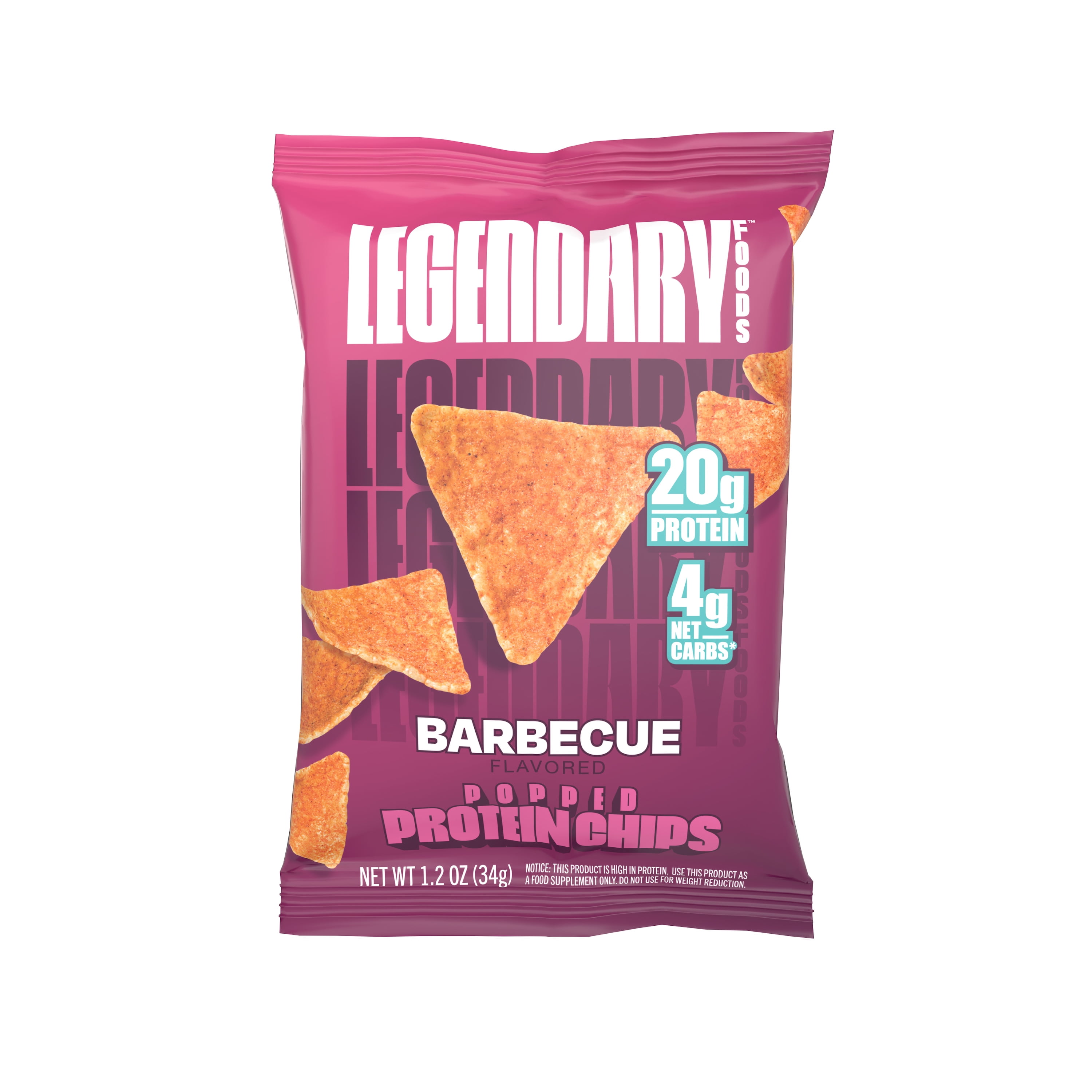 Legendary Foods Healthy High Protein BBQ Popped Chips | Gluten-Free ...