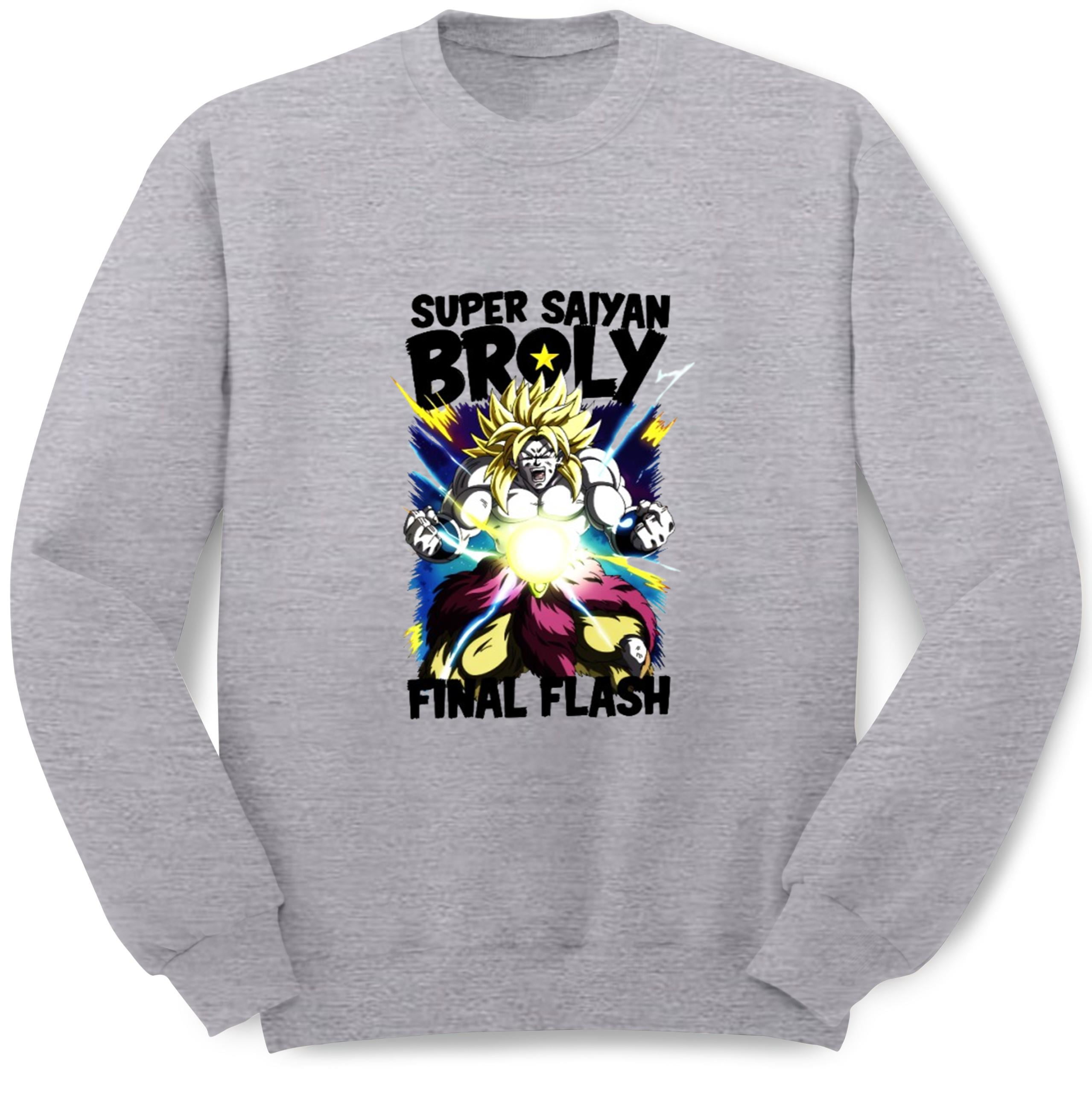 Legendary Saiyan Power Anime Shirt, Final Flash Super Saiyan Broly ...