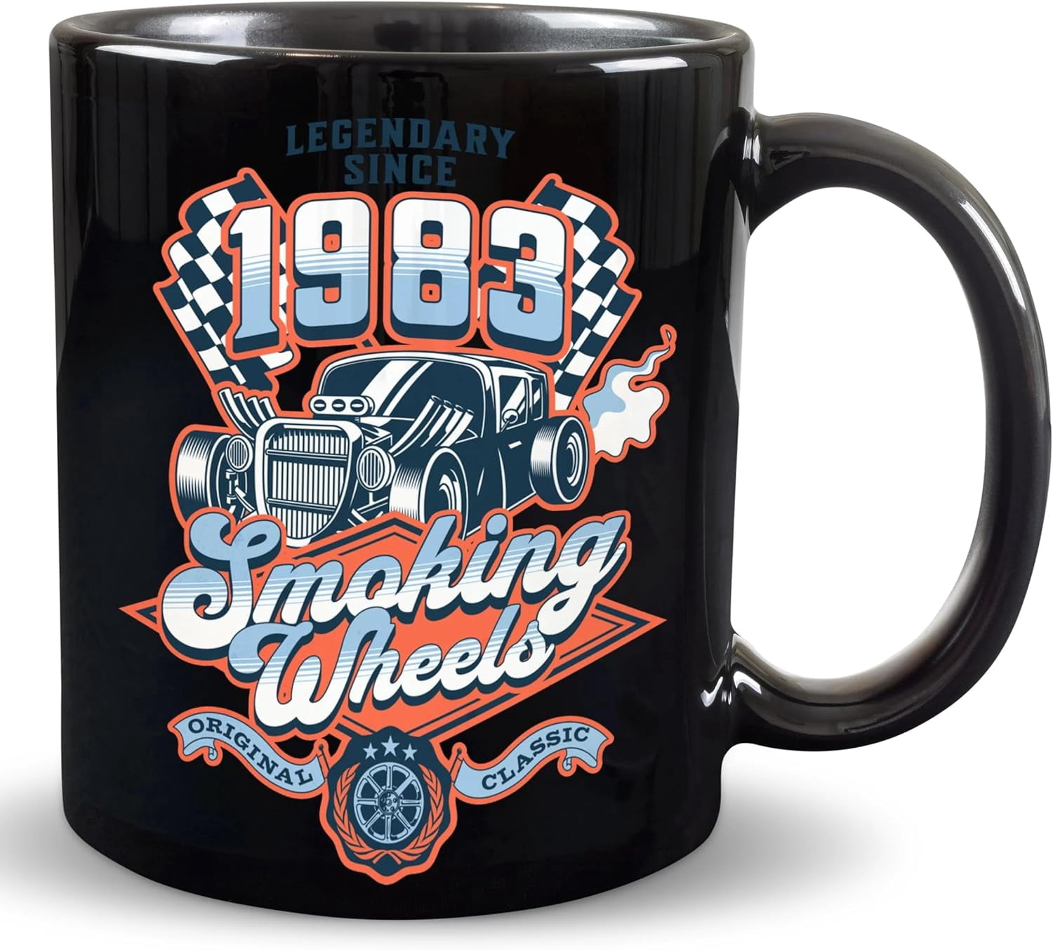 Legendary Since 1983 Black Mug 11oz, Retro Car Enthusiast Gift, Classic ...