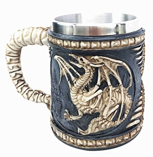 Legendary Skeletal Ossuary Ghost Winged Dragon Overlord Beer Stein ...