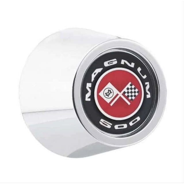 Legendary Wheels Center Cap - Magnum 500 "Cross Flags" logo - Chrome ...
