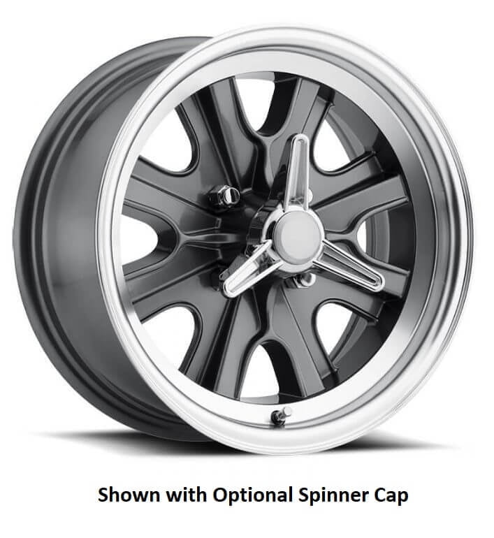 Legendary Wheels HB44 - 15 x 7 in. - 4 x 4.5 - 4.25 bs - Charcoal ...