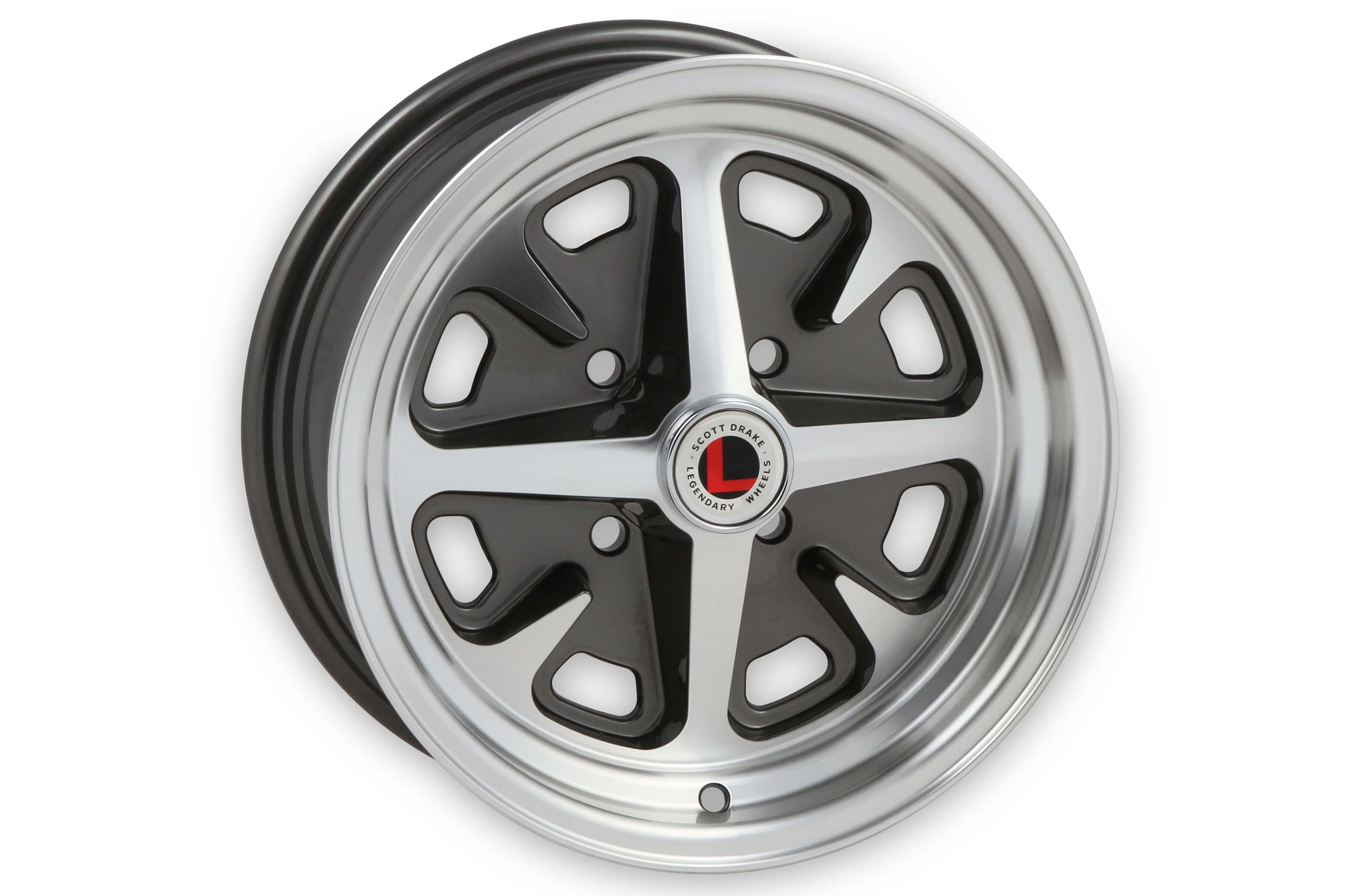 Legendary Wheels Magnum 400 - 15 x 6 in. - 4 x 4.5 - 3.75 bs - Charcoal ...