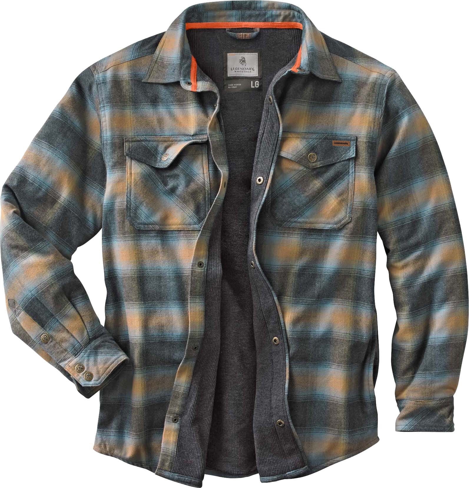 Legendary Whitetails Men's Archer Thermal Lined Flannel Shirt Jacket ...