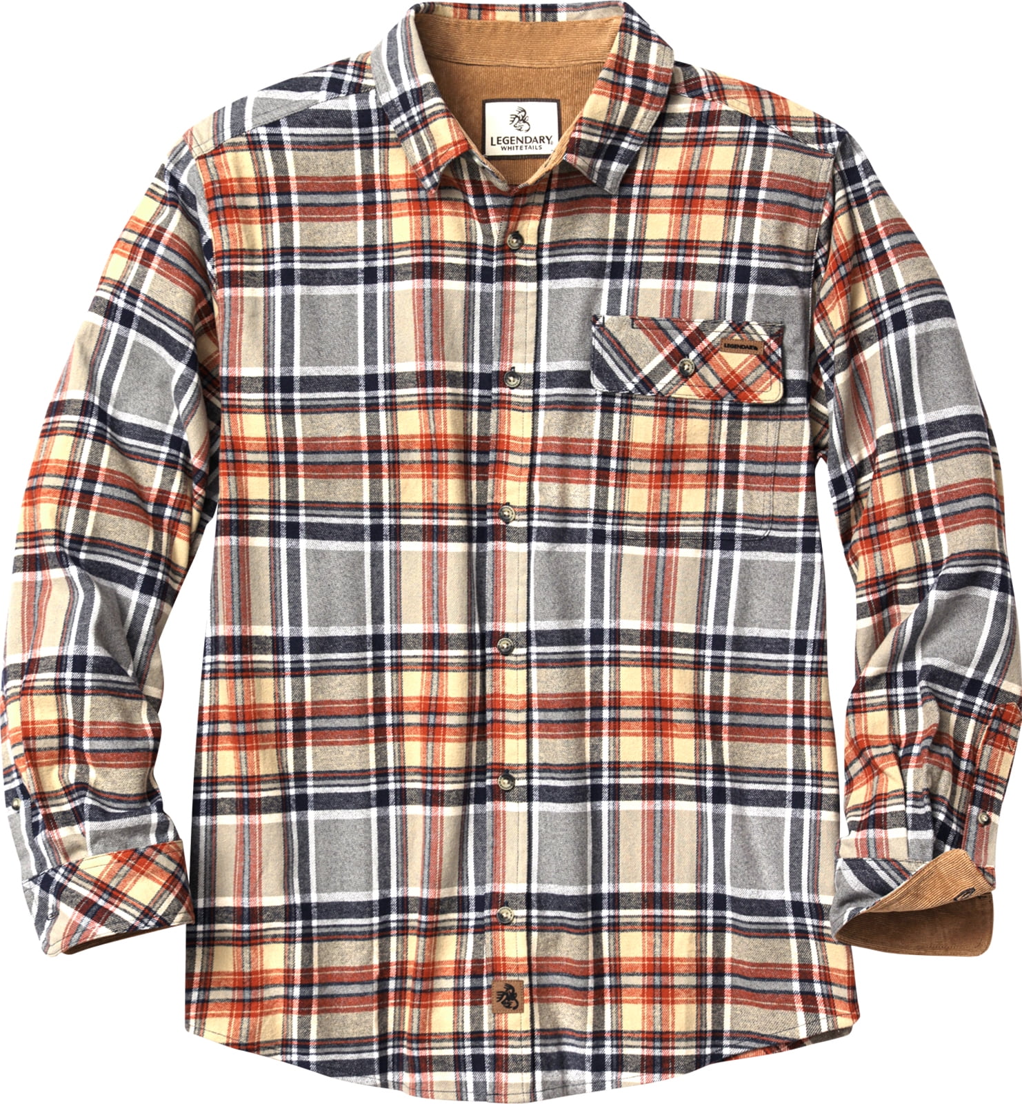 Legendary Whitetails Men's Buck Camp Flannel Shirt Long Sleeve Button ...