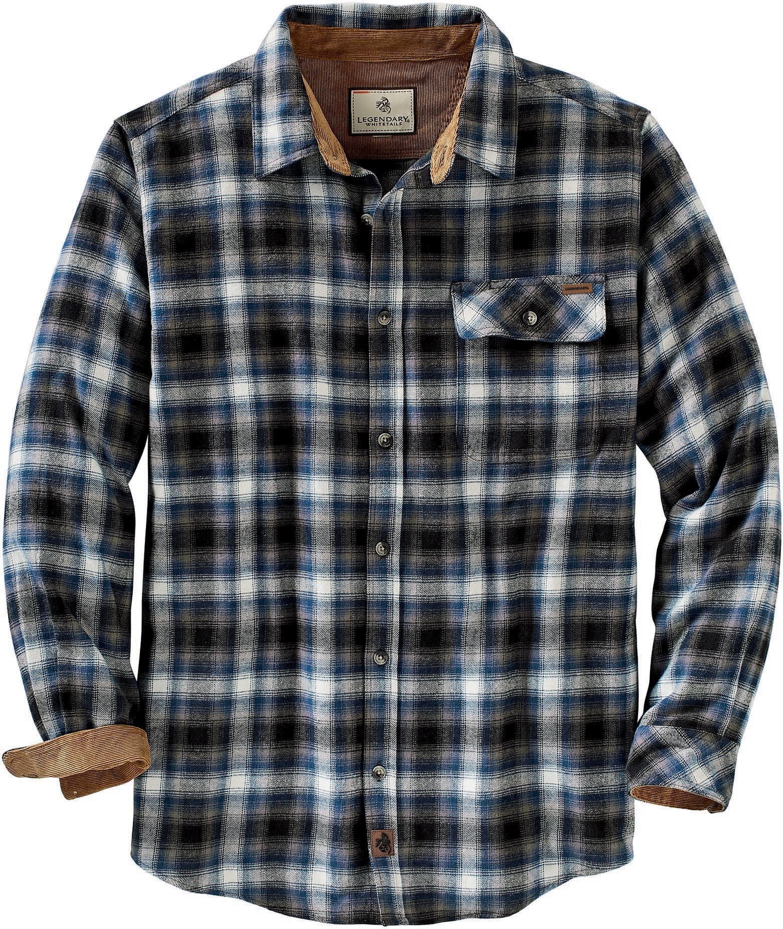 Legendary Whitetails Men's Buck Camp Flannel Shirt Long Sleeve Button ...