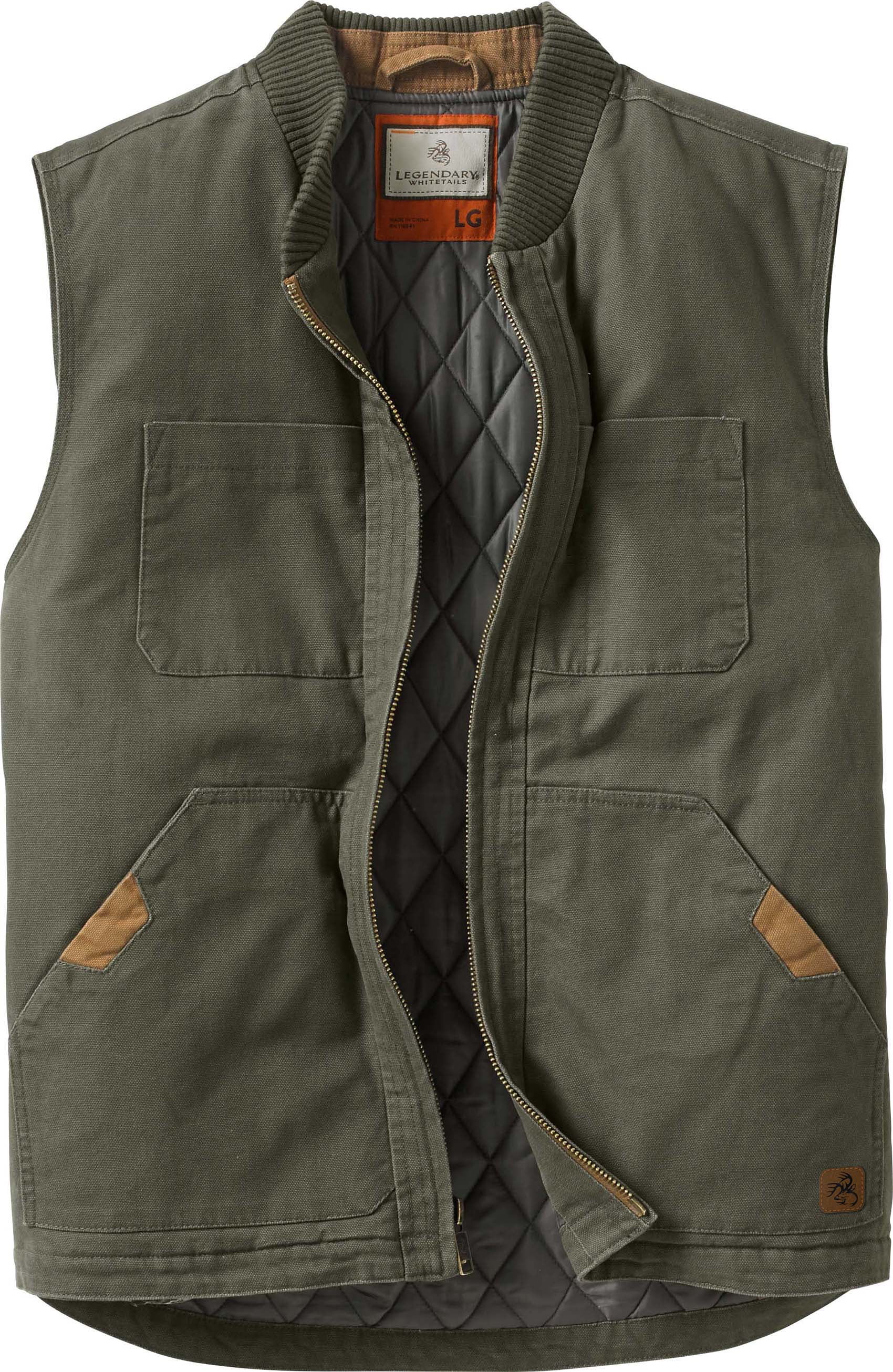 Legendary Whitetails Men's Canvas Cross Trail Vest, Outerwear Work ...